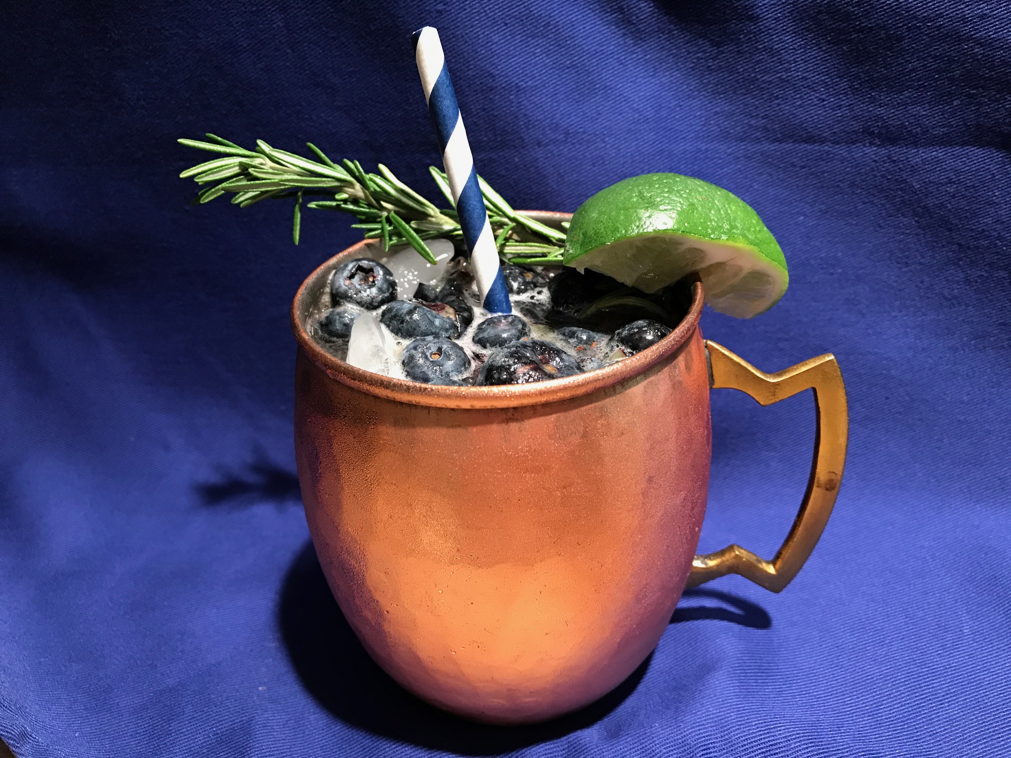 Blueberry & Rosemary Greek Mule - Food & Wine Chickie Insider