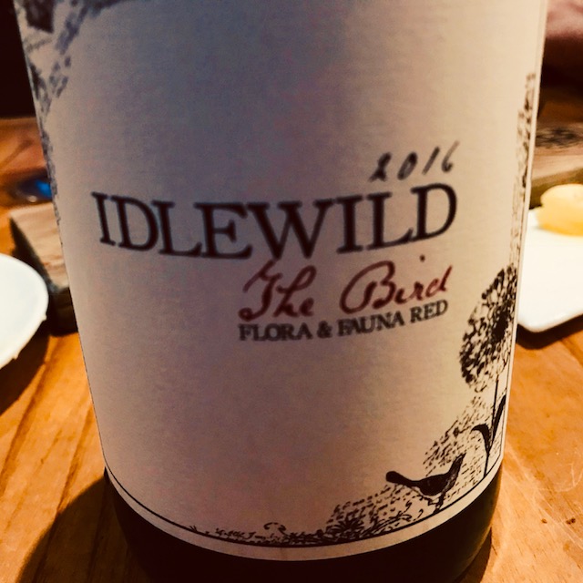 Wine Tasting Notes - 2016 Idlewild The Bird Flora & Fauna Red